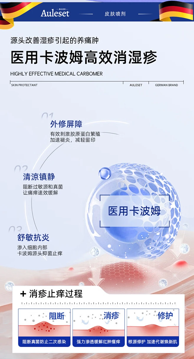 【auleset30ml/支】auleset德国皮炎湿疹亚国健康可搭甘霖洗剂宁皮肤止痒喷剂护理液体敷料【行情 报价 价格 评测】-京东-花瓣网