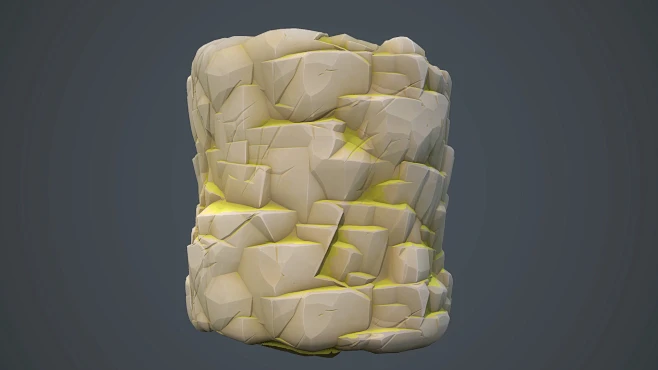 Stylized Rock Cliff-花瓣网