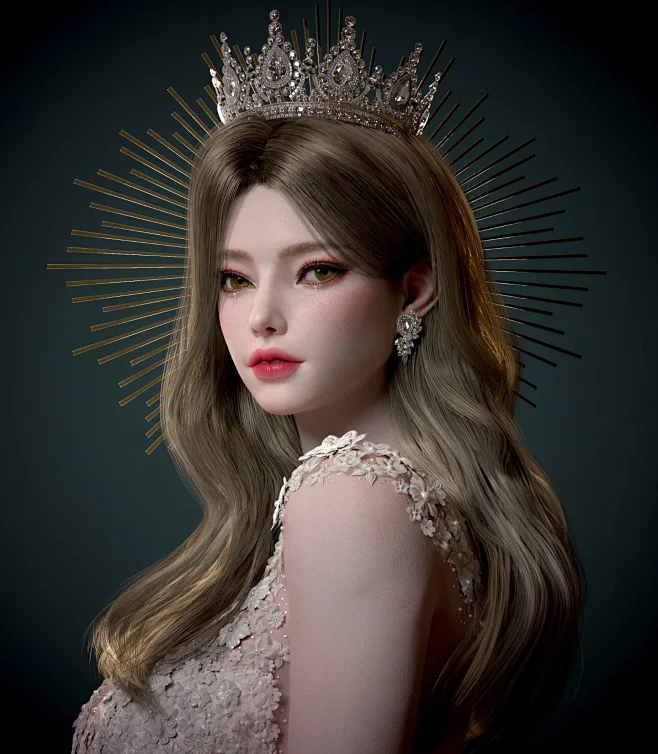 高质量CG女性，个个都是女神般的存在！-CG角色-3D作品,微元素 - 可视化,脚本,节点,PlayMaker - Element3ds.com!-花瓣网