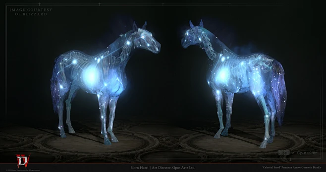 Diablo 4 - World of Warcraft Celestial Steed | Season 5 Premium assets-花瓣网
