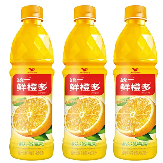 统一鲜橙多450ml*15瓶整箱VC星期瓶橙汁饮料常温果汁饮料饮品-tmall.com天猫-花瓣网