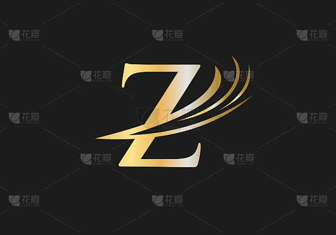 Z标志设计业务和公司形象。创意Z字母，奢华概念