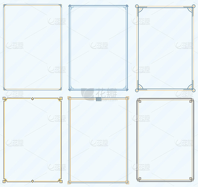 Premium Border Line A4 Size - Stock Vector素材-花瓣网