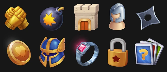 game icon set-花瓣网