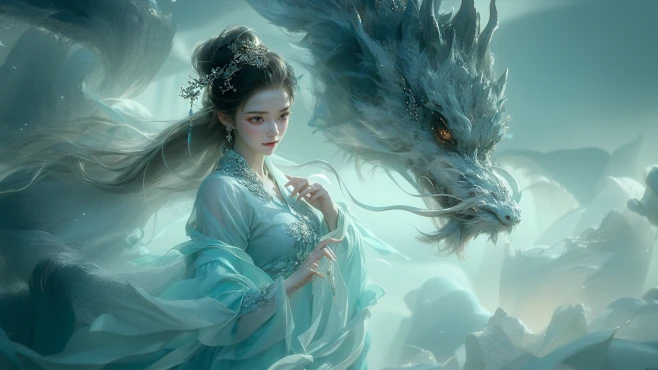 LL-(诛仙)女孩与龙-hzj(7)-花瓣网