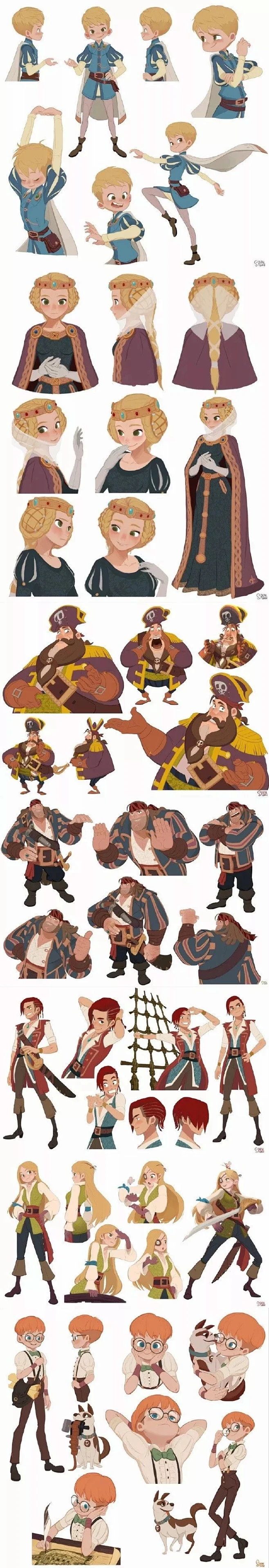 【绘画参考】Hong SoonSang 的角色设定图（人物设计必学）-花瓣网