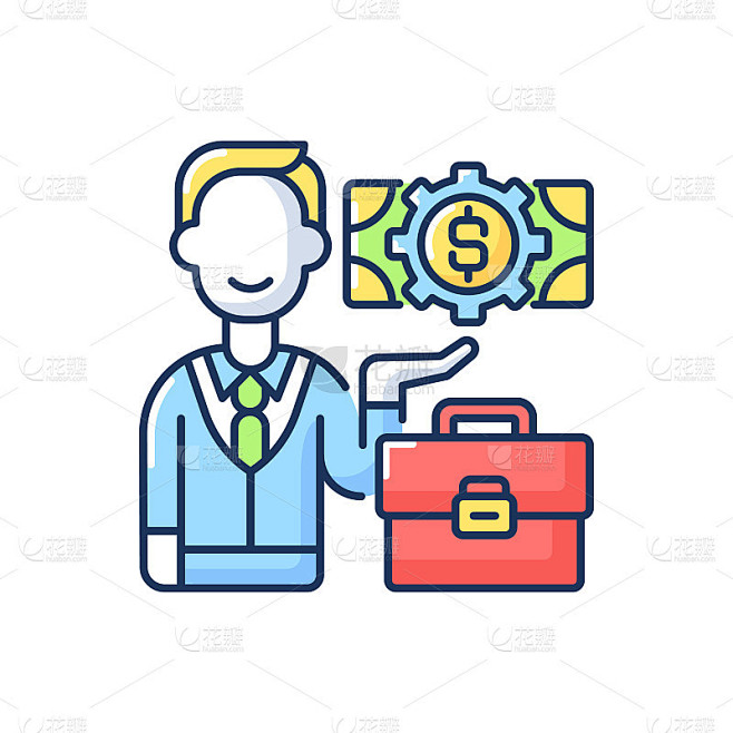 商人RGB彩色图标