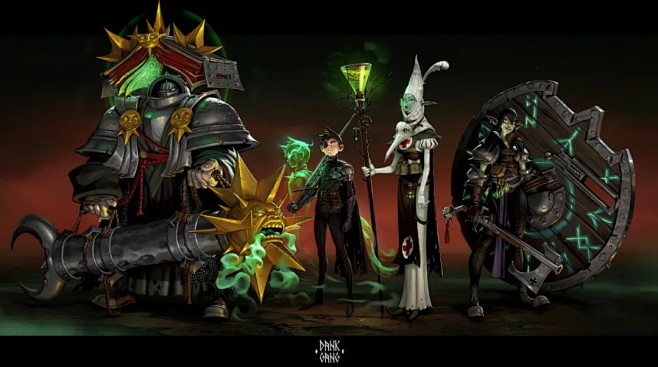 Andrius Matijosius：《Dank Gang》是一组传统西方奇幻RPG主题的角色设计作品，Andrius在这组作品中分别设计了 ...