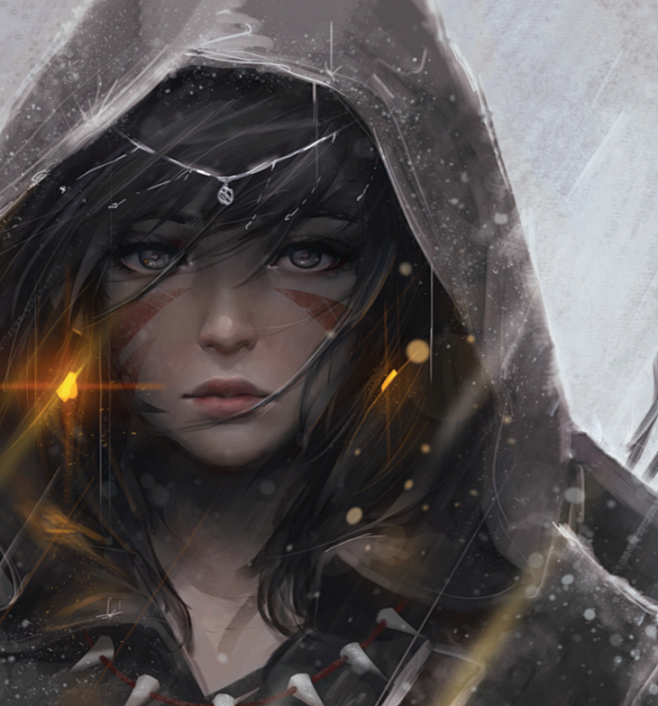 Guweiz（顾正炜），专注女性绘制，自学成才的95后高人气新锐概念艺术家。