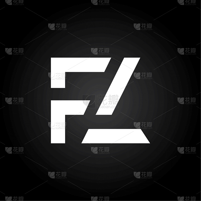 initial letter fl logo design template creative