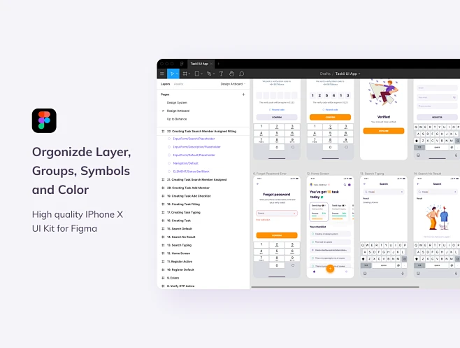 待办事项任务管理ios应用UI设计套件 - UIED用户体验学习平台-花瓣网