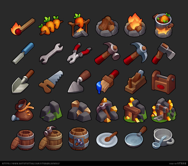 Merge Icons, Elza Ethan Blauwolf