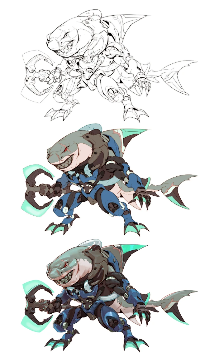 daryl-tan-shark-process-花瓣网