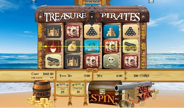 Treasure Pirates Slot Game Interface : Treasure Pirates Slot Game ...