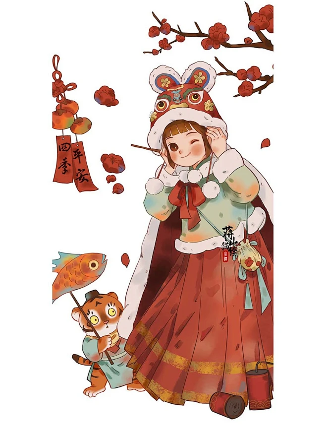 二十四节气拟人系列1_蒋山猫__插画师作品_涂鸦王国gracg.com-花瓣网