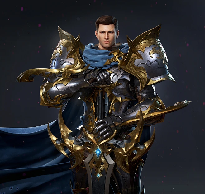 Blue_warrior, eWhitewolf (Yunju_Park) : Blue_warrior Character 3D ...