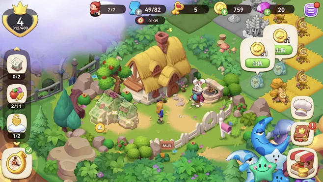 Alice ‘s Dream:Merge lsland-游戏截图-GAMEUI.NET-游戏UI/UX学习、交流、分享平台-花瓣网