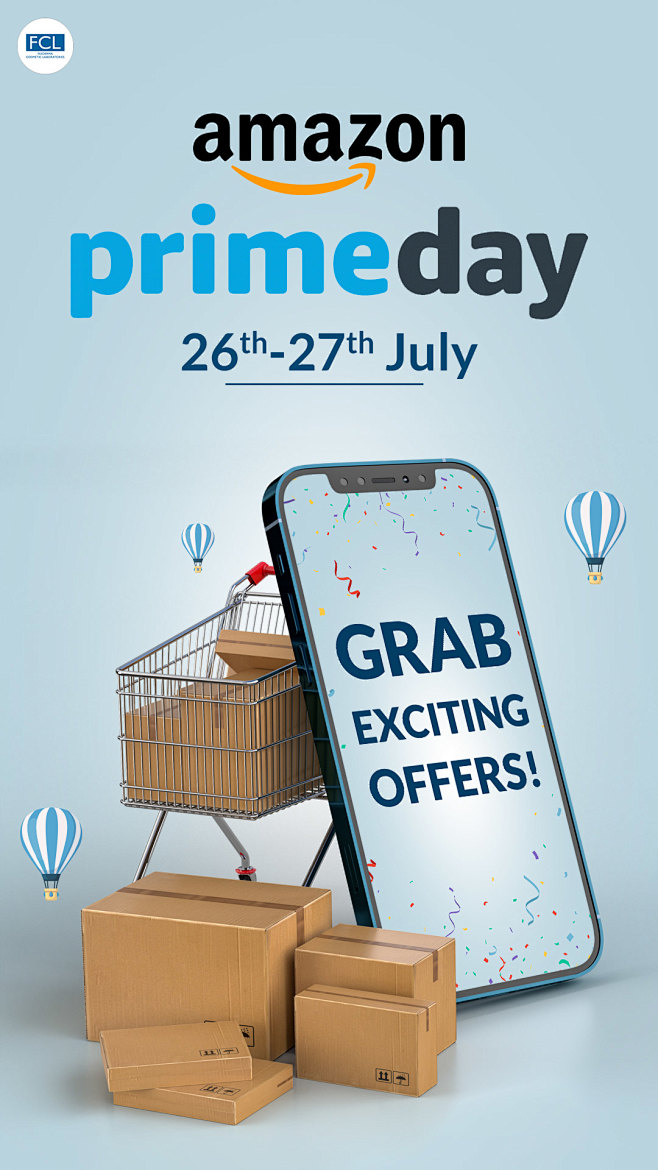 Amazon FCL Instagram Stories primeday sale social media-花瓣网