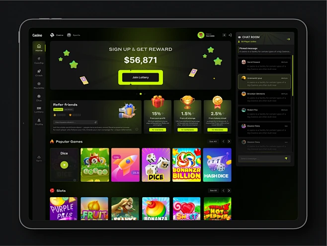 betting casino Casino Online casino platform cryptocurrency dashboard ...