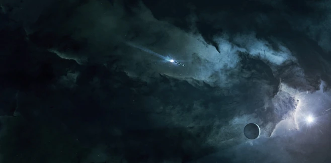 Alien Covenant - Planet and Ion Storm 太空 星空 魔幻 宇宙 -花瓣网