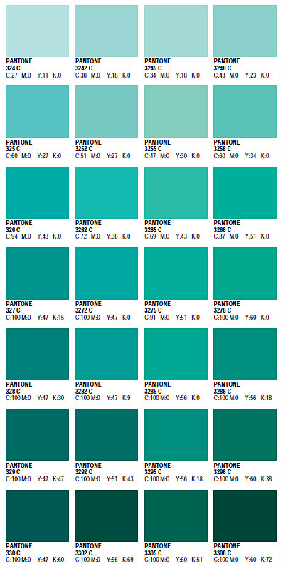 PANTONE与CMYK颜色对照表