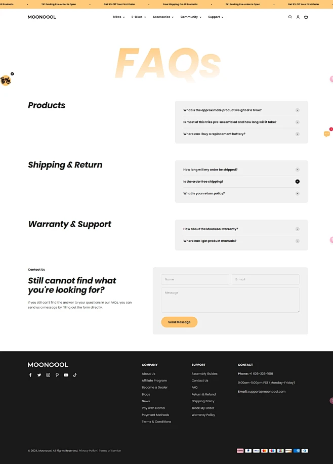 FAQs About Mooncool Trikes - Shipping, Warranty & More-花瓣网