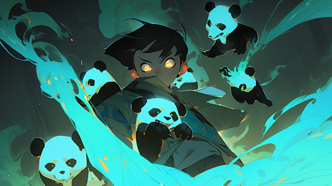 Gadal_portrait_of_black_hair_boyeyes_with_firegiant_pandapatron ...