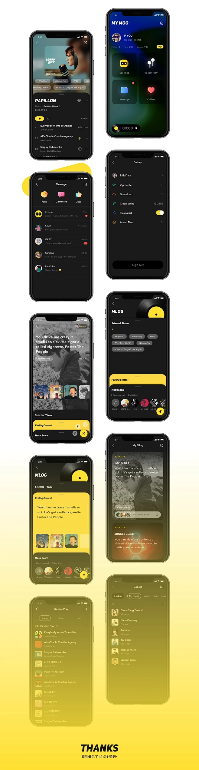 -Moo音乐改版设计-APP-UICN用户体验设计平台图片_UI-音乐/播放器图片素材-花瓣网