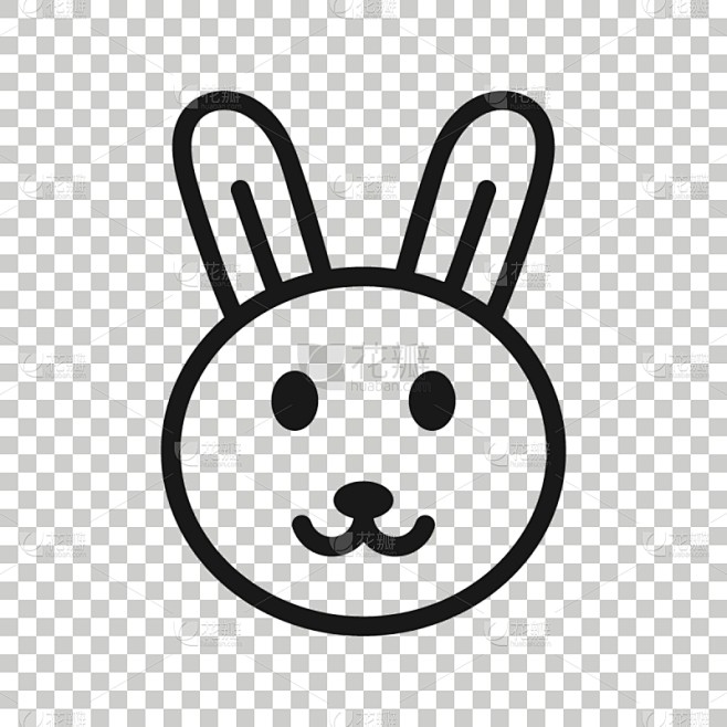 复活节,兔子,绘画插图,幸福,计算机图标,矢量,小兔子,扁平化设计,白色,商务