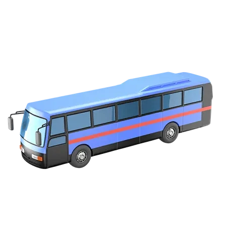 Bus 3D Icon-花瓣网