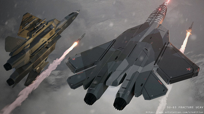 SU - 63 FRACTURE UCAV , Creditian Istani : A multirole/air superiority ...