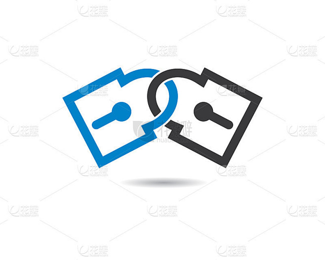 Padlock vector icon illustration