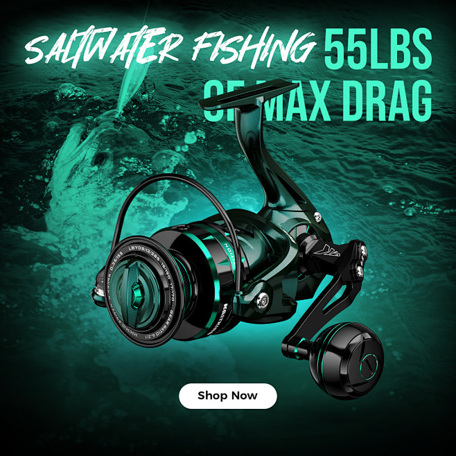 20231024-02-Kapstan Elite High Speed Saltwater Spinning Reel-55lbs of ...