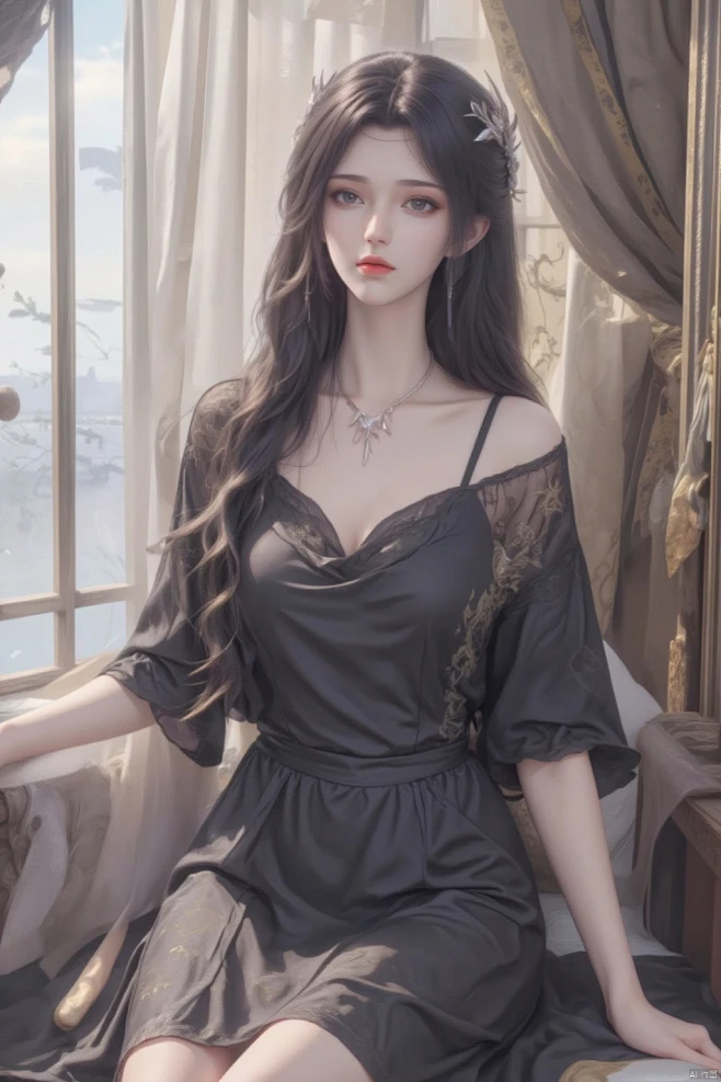 1girl, solo, long hair, breast | image created by 糖果 | Tensor.Art-花瓣网