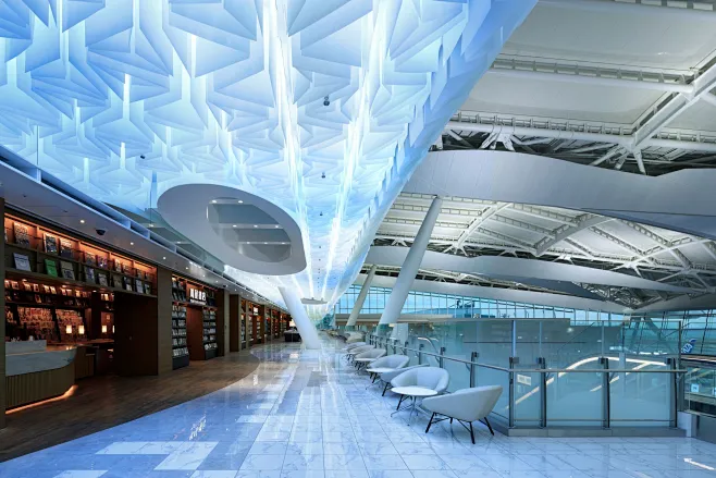 Haneda Airport Terminal 2 "TOKYO AIR" : LUCENT : 遠景で感じる壮大な光のインスタレーションは ...