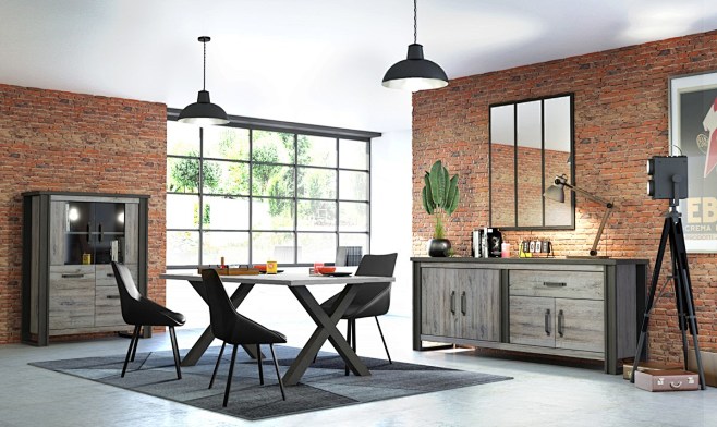 Salle-a-manger-Baxter-buffet-vitrine-table-gris-Sciae