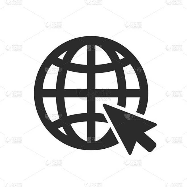 Icon网站。 矢量www图标