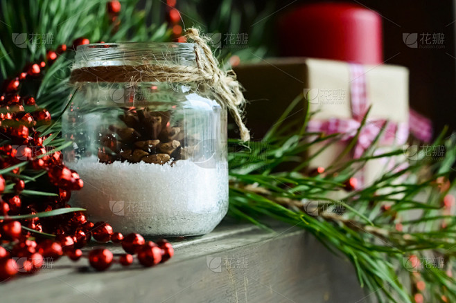 圣诞树,蜡烛,桌子,圣诞礼物,球,美,新的,水平画幅,银行