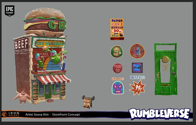 Iron Galaxy Rumbleverse Art Blast - ArtStation Magazine : The Iron ...