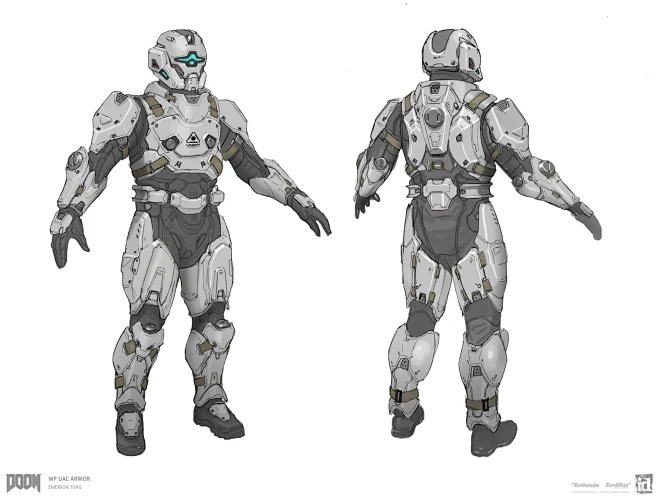 DOOM - MP UAC Armor Sets-花瓣网