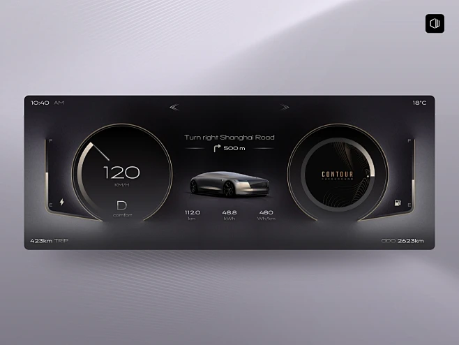 HMI_cluster design by Leo Wang on Dribbble-花瓣网