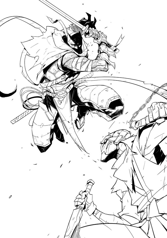Batman Samurai Cover, Hicham Habchi : The Bat V Samurai is something ...