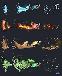 2D VFX Concept design - Part 1-花瓣网