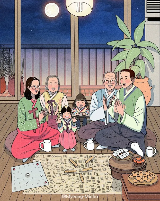 【韩国画师Myeong-Minho情侣插画作品】-花瓣网