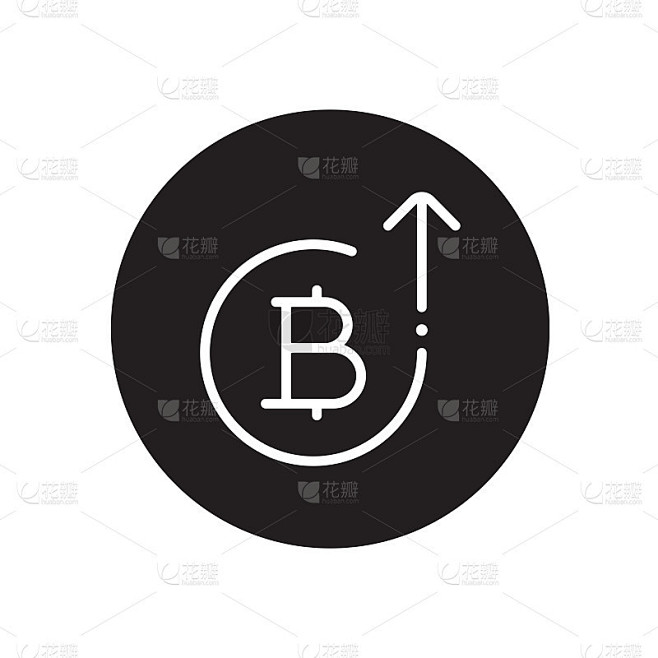 比特币向上字形图标