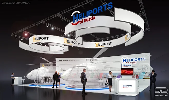 【HELIPORTS】展台设计分享 – 52展览设计-花瓣网