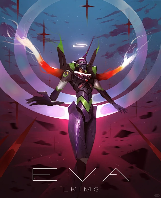 EVA初号机十三号机，新世纪福音战士-花瓣网