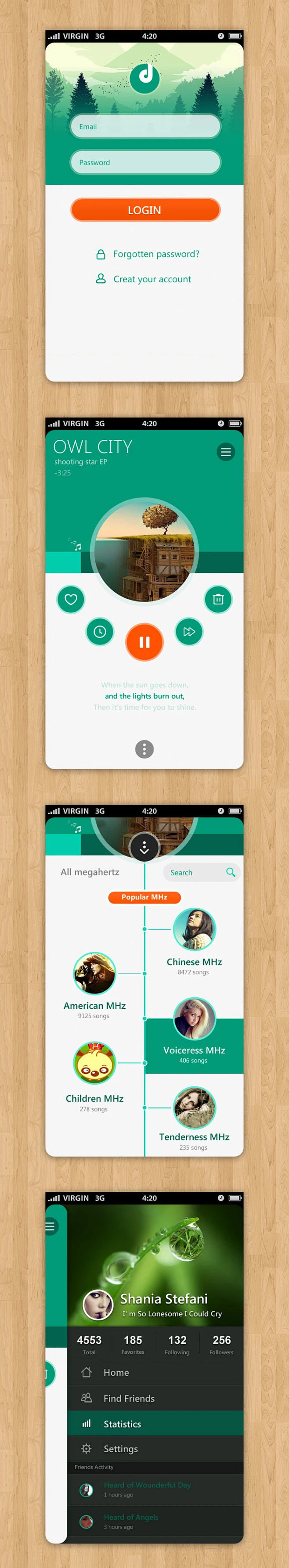 App UI-花瓣网