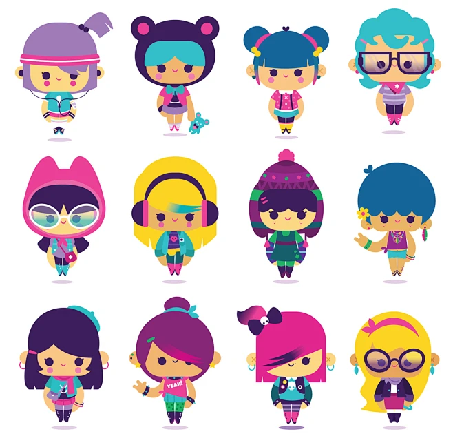 SABA teens characters : Some characters and animations that I did for a ...