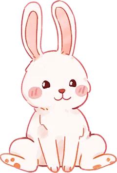 创意国潮风中秋节插画-月兔-花瓣网